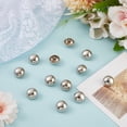 1-Hole Zinc Alloy Buttons Mushroom Platinum 15x11mm Hole: 2mm 30pcs/set ...