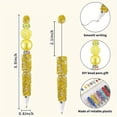20pcs of Glittering String Beads Pen, All Droplets String Bead Pen, Fun ...
