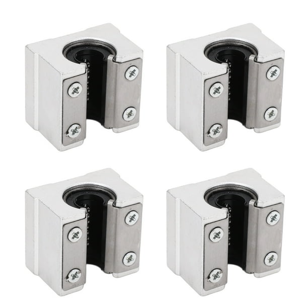 Linear Guide Rail Slide Block,4PCS Aluminum Slider Linear Linear Bearing Slide Block Linear ...