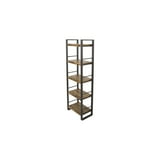 Yosemite Home Decor Austen 75"x24" Small Wood Shelving Unit in Natural ...