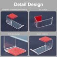 2Pcs Acrylic Headphone Holder Sets with 4Pcs Square Double Sided ...
