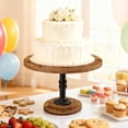 3 Tier Cupcake Stand Large Rustic Wood Dessert Display Tower Tray for ...