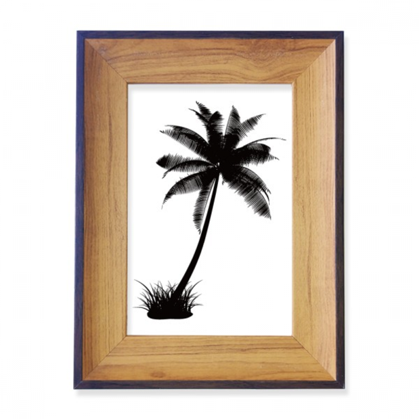 Coconut Tree Beach Black Outline Photo Frame Exhibition Display Art ...