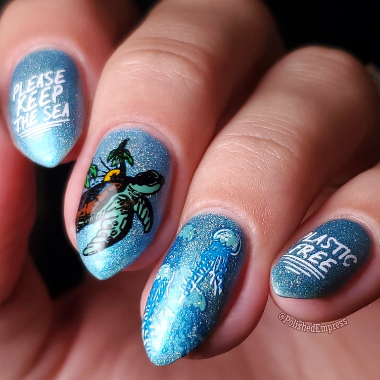 Sea Turtle Nail Art