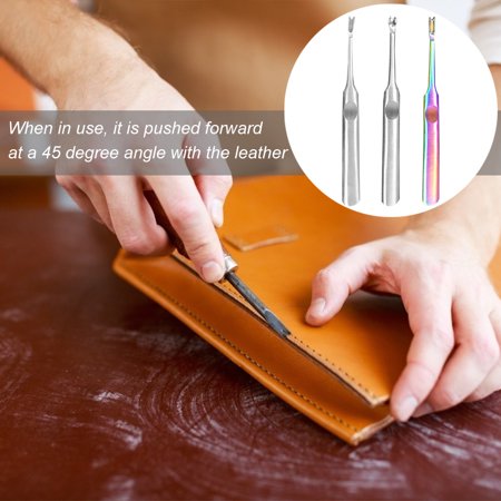 Stitching Groover Stainless Steel Leather Edge Beveler; DIY Beveler DIY ...