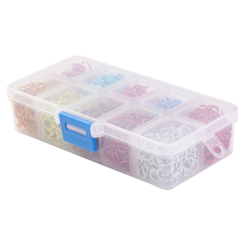 10 Colors Aluminum Open Jump Rings Eyelets Jump Rings Split Connecting ...