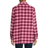 Time and Tru Women's Plaid Shacket - Walmart.com