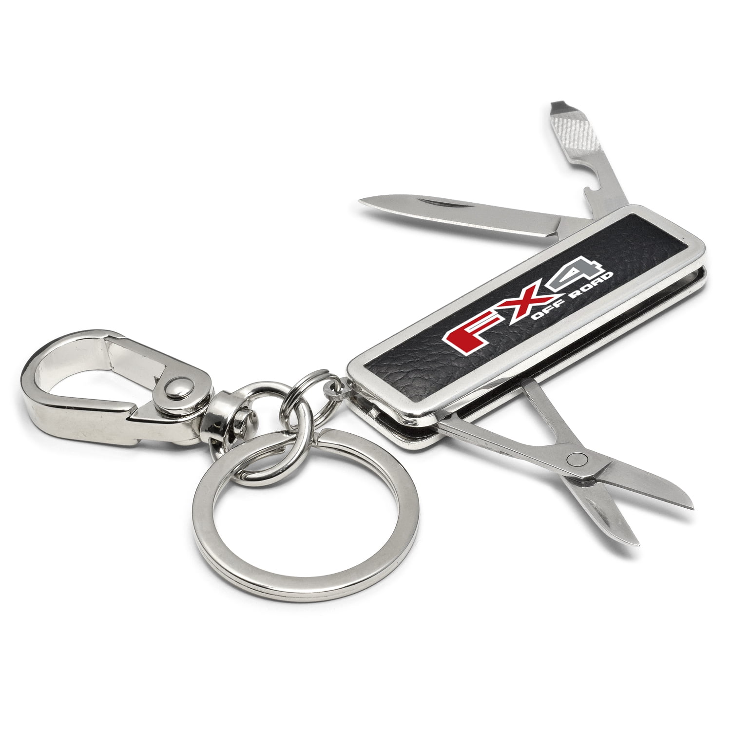Ford F150 FX4 Off Road Multi-Tool Genuine Black Leather Key Chain ...
