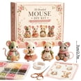 3D Beaded Mouse DIY Kit Tiny Beaded Animal Craft for Adults and Jewelry ...