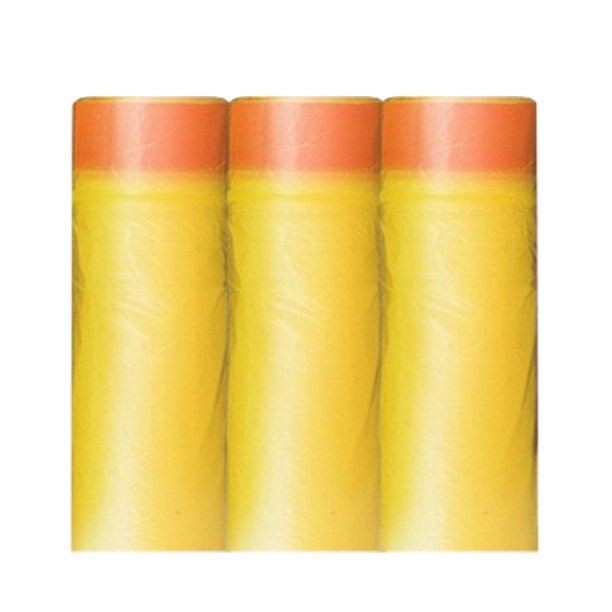 3 Rolls Yellow Drawstring Thick Garbage Bag Bathroom Kitchen Restaurant ...