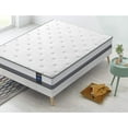 Coolvie Queen Size Mattress, 10“ Gel Memory Foam Pocket Innerspring ...