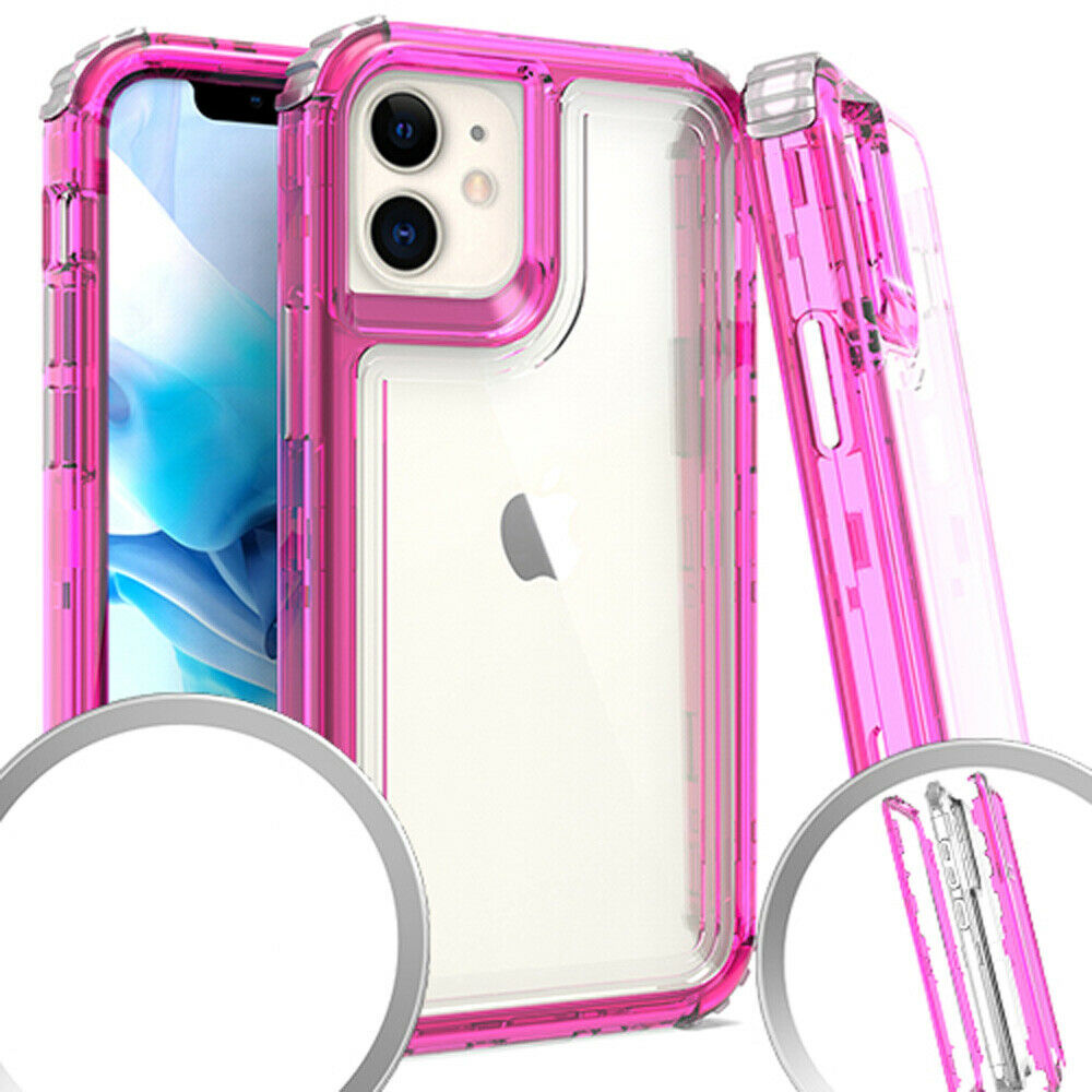 Kaleidio Case For iPhone 12 Mini (5.4") [Kleer Hybrid] 3-Piece Impact ...