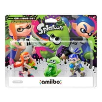Nintendo Splatoon Series Octoling, Inkling, Smallfry Amiibo 3-Pack Figure Toy Accessory ...