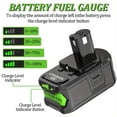 Mingsci 2Pack 8.0Ah 18V Replacement Battery for Ryobi P108 + more ...