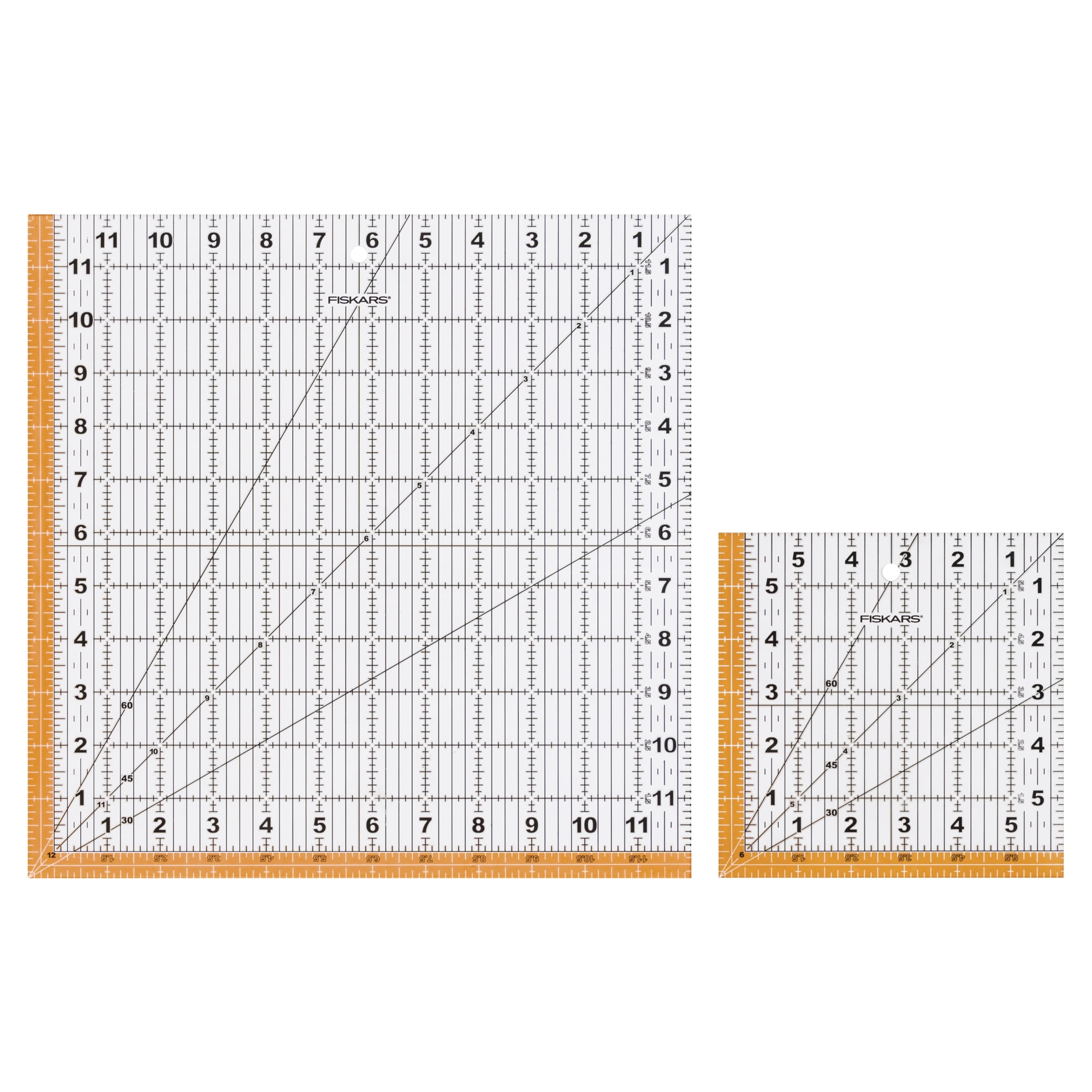 Fiskars Square Ruler Set, 12.5 x 12.5 in., 6.5 x 6.5 in. - Walmart.com