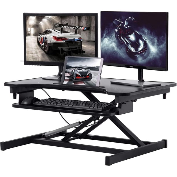 Adjustable Height 32 Inches Steel Standing Desk Coverter Stand Up Desk ...
