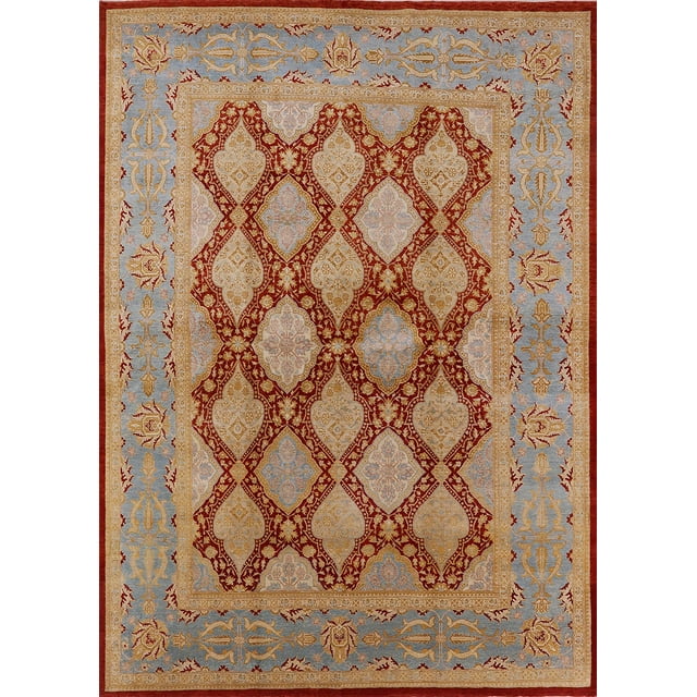 Ahgly Company Indoor Rectangle Mid-Century Modern Camel Brown Oriental ...