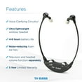TV Ears Digital Wireless Headset, Voice Clarifying Dual Headphones ...