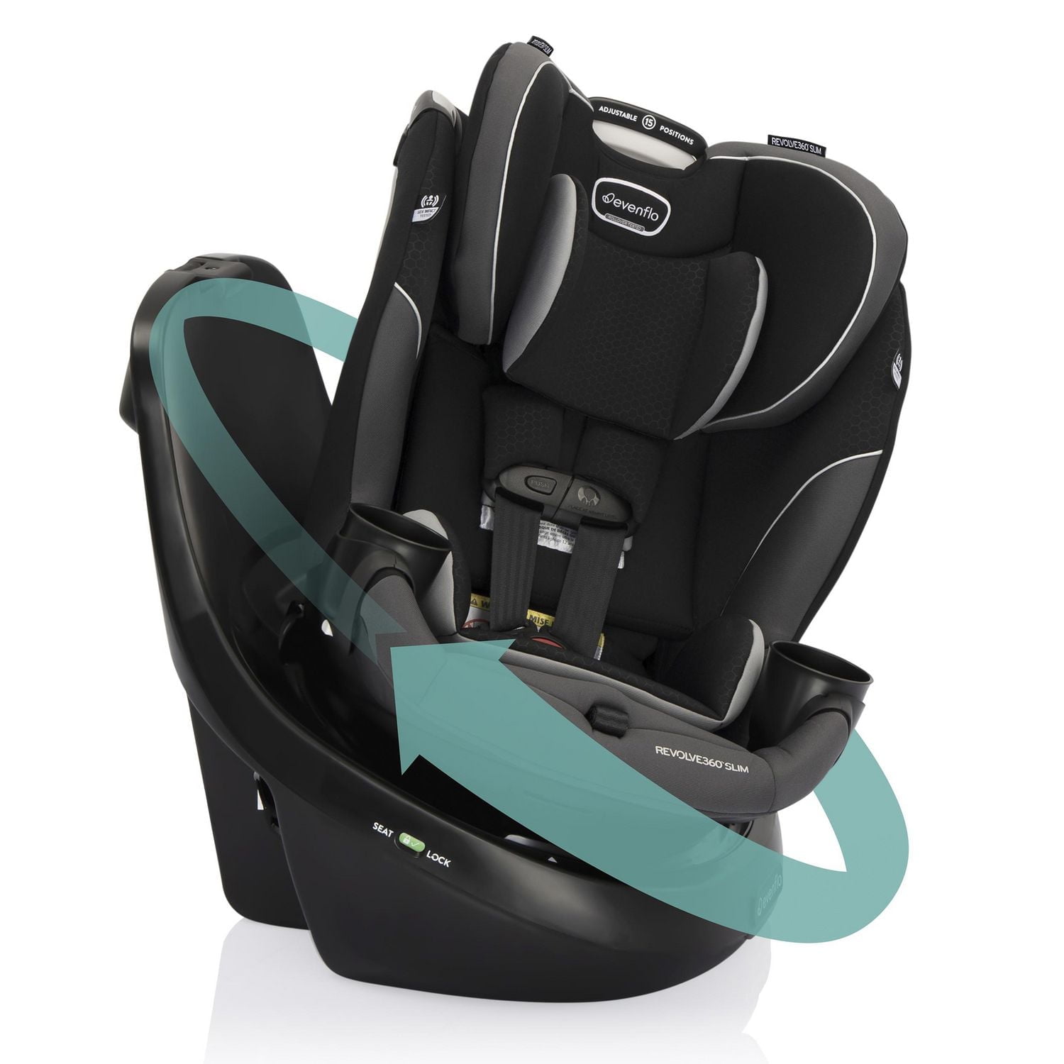 Evenflo Revolve360 Slim 2-in-1 Rotational Car Seat (Canton) - Walmart.ca
