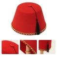 Bead Trim Fez Caps Ottoman Tarboosh Hat Moroccan Hat for Various ...