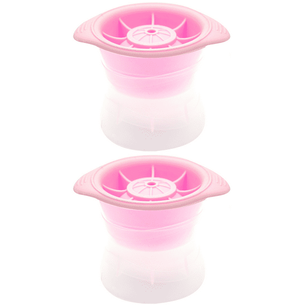 Ice Ball Molds , Slow Melting Round Ice Cube Maker , Stackable big Ice ...