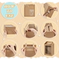 24Pcs Rectangle Paper Storage Gift Boxes Visible Winbow Gift Packaging ...