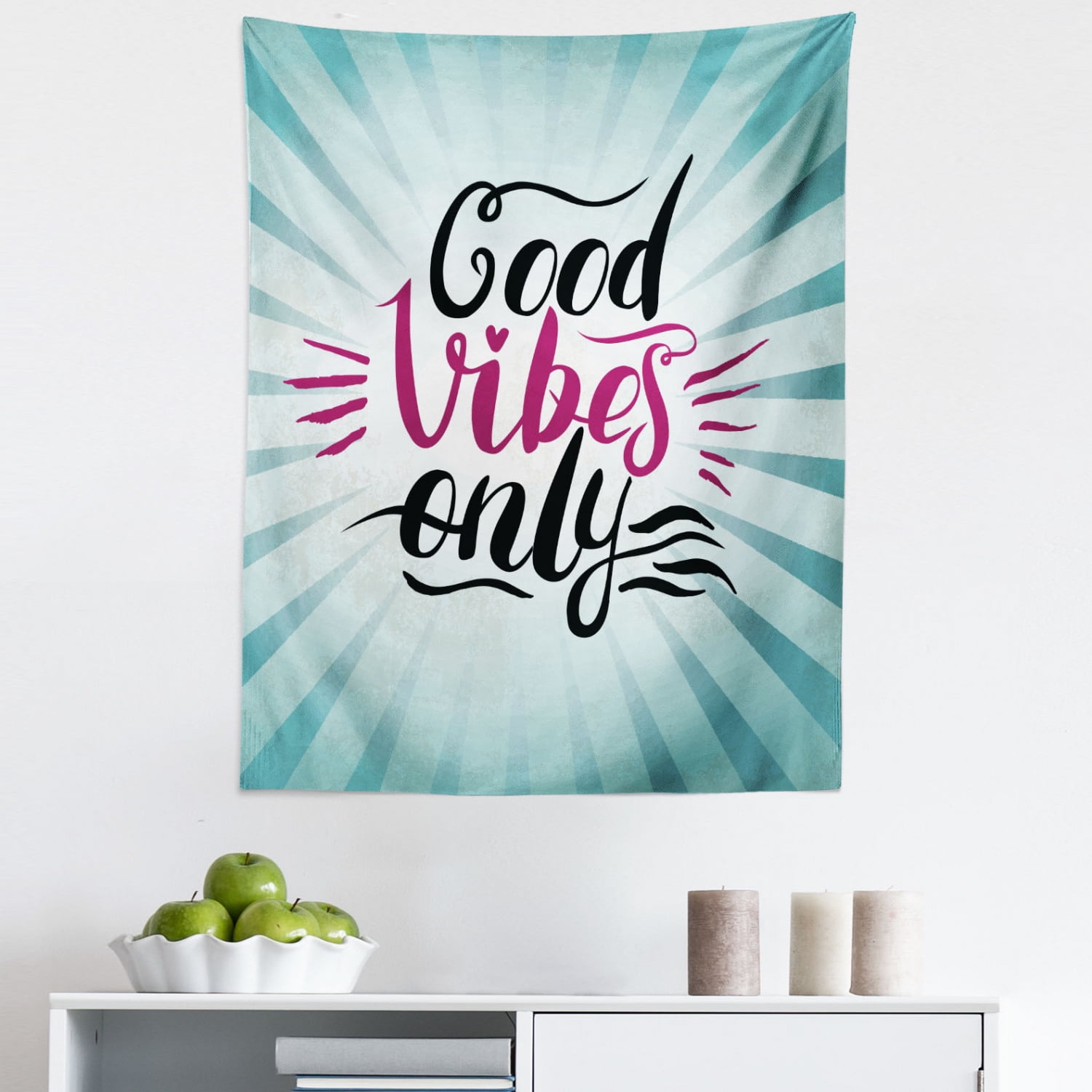 Chill Tapestry, Retro Radial Composition Abstract Sunburst Hand ...