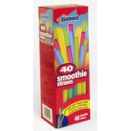 Diamond Disposable Plastic Drinking Straws, Bendable, Neon, 100 Ct ...