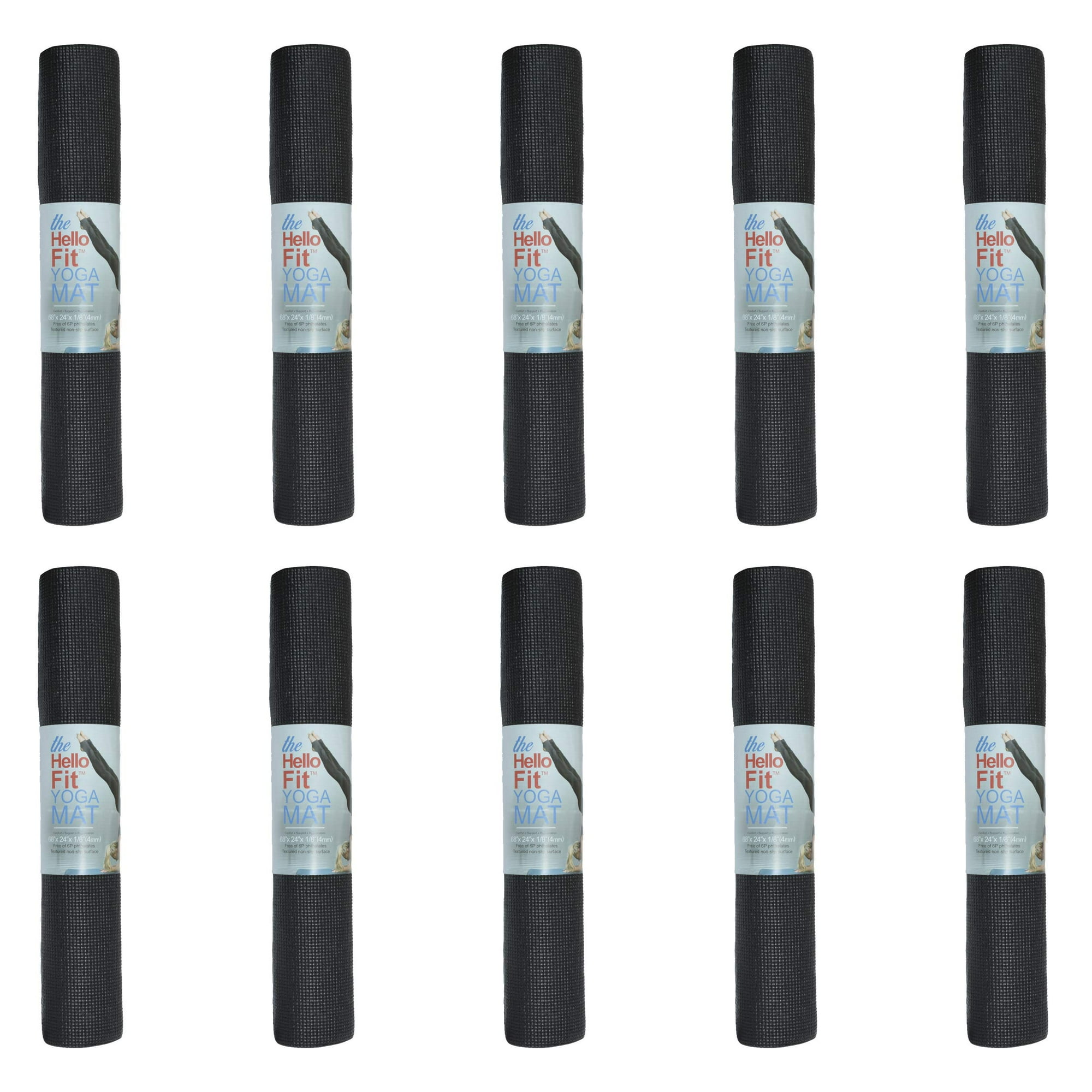 Click here for Hello Fit 10-Pack Yoga Mat  68 X 24 Non Slip Exerc... prices