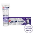 (12 pack) Crest Toothpaste, 3D White Brilliance Luminous Purple Teeth ...