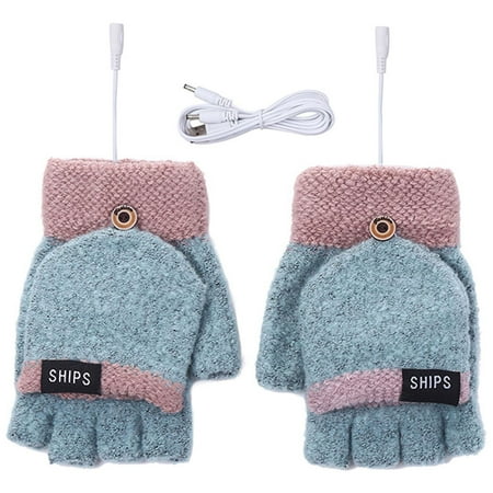 Single-sided Heating Winter Mittens Washable Easy Usb Charging Gloves ...