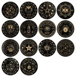 Star Pendulum Board Divination Dowsing Board Metaphysical Message Board ...