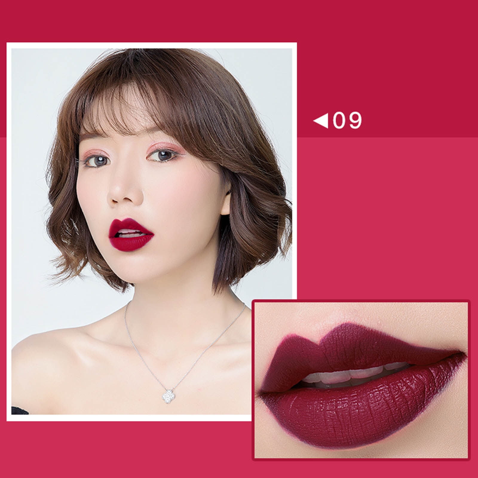 Labial Mate Sedoso de Oulis: Tono Cereza #09, Duradero y Humectante ...