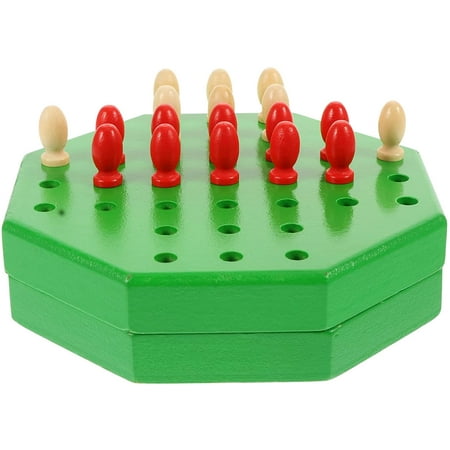 NUOBEHHHCSolitaire Peg Board Game Jumping Peg Solitaire Mini Travel ...