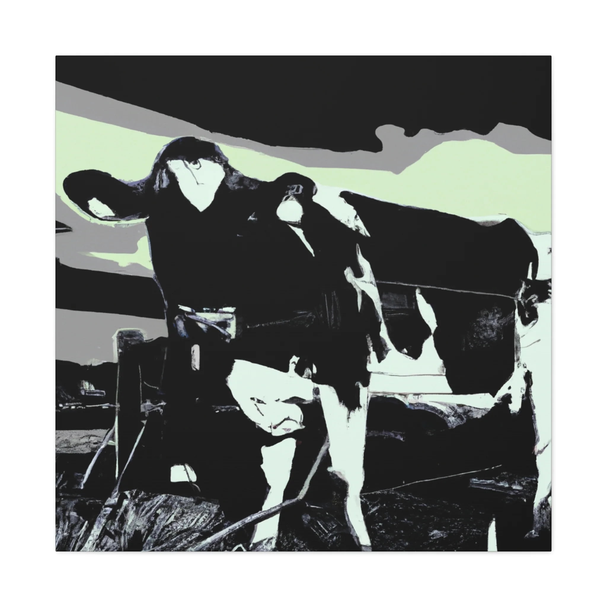 Jersey Cow Pop Masterpiece - Canvas - Walmart.com