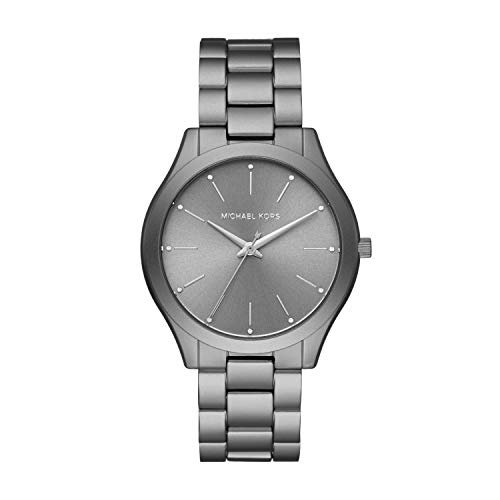 Michael Kors Women's Slim Runway Quartz Watch Strap, Metallic, 20 ...