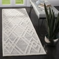 SAFAVIEH Cambridge Rordan Faded Geometric Wool Area Rug, Grey/Ivory, 5 ...