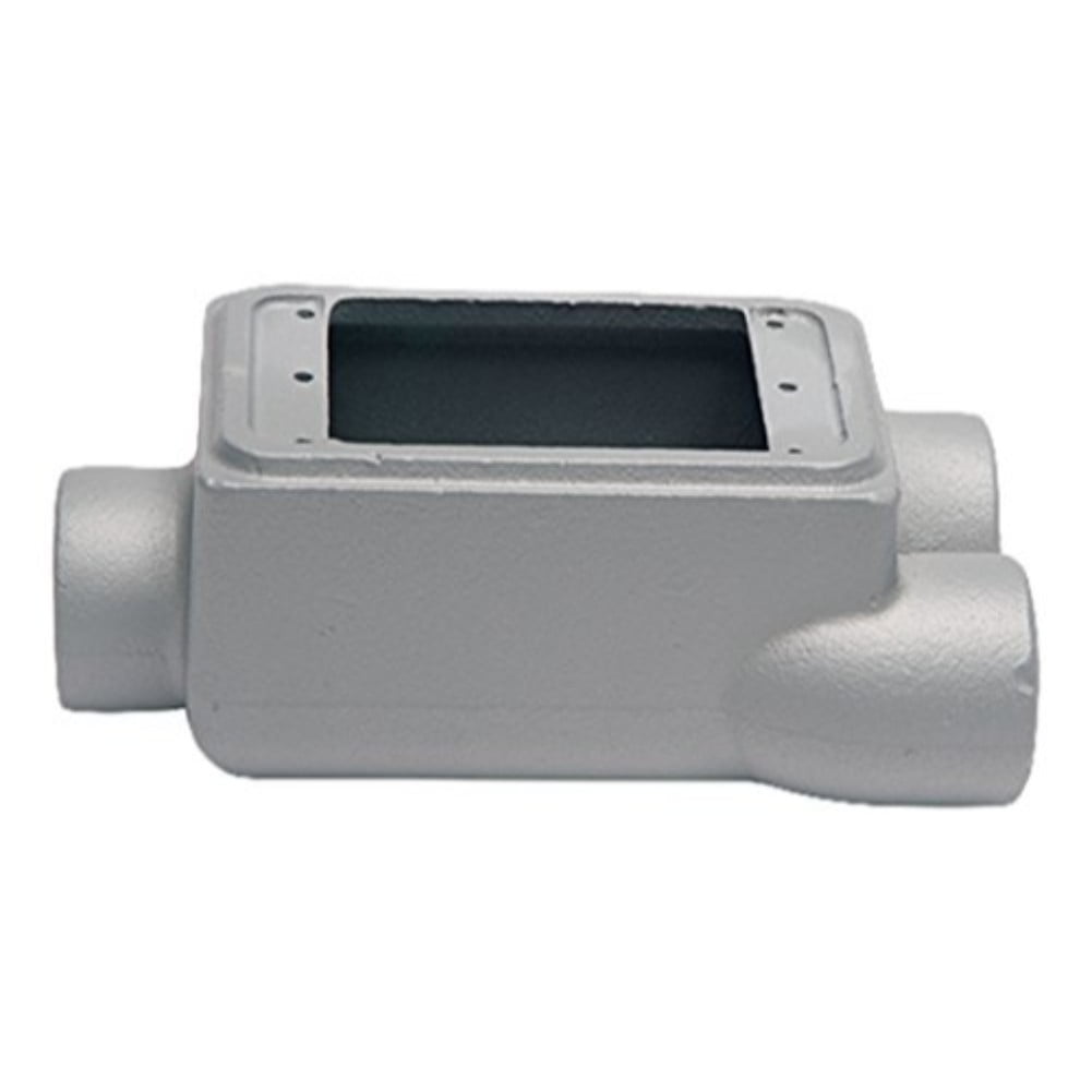 O-Z/Gedney Single Gang Cast Hub Device Box, 2.69" Deep, 3/4" Hub Size ...