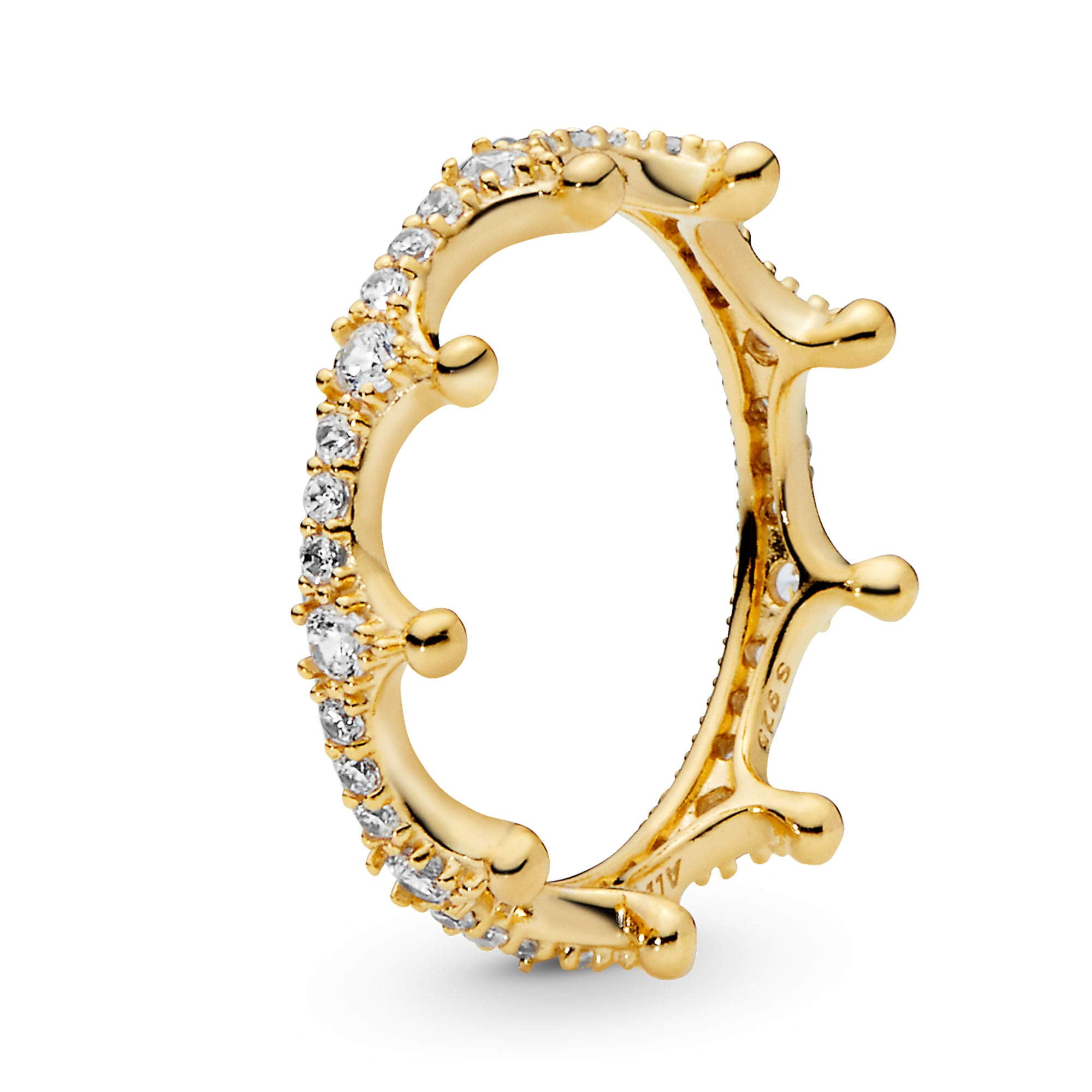 Pandora Crown Ring In Pandora Shine With 36 Bead-set Clear Cubic ...