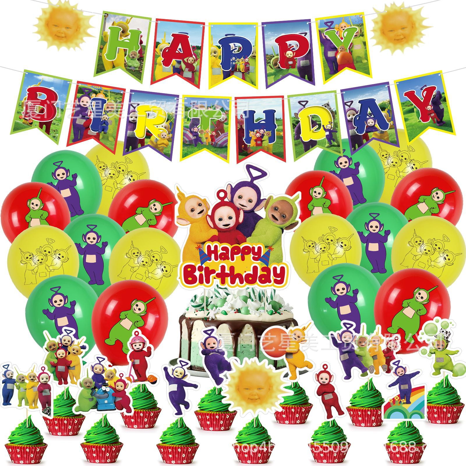 Click here for Crooz Kviee Teletubbies Theme Birthday Party Decor... prices