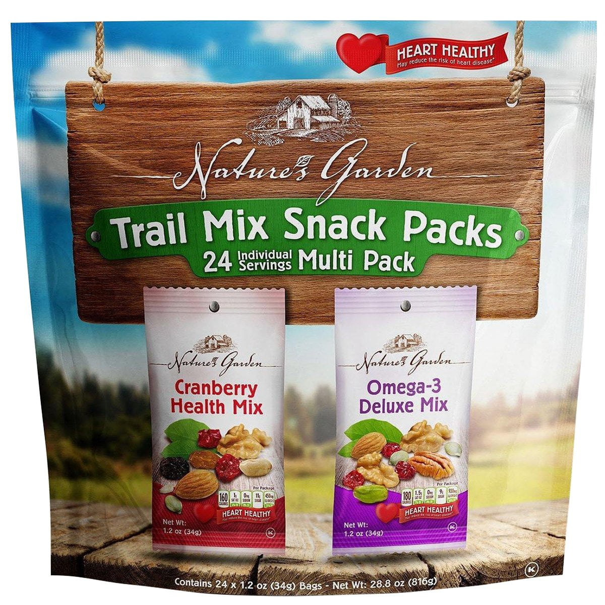 Nature's Garden Trail Mix Snack Packs - Walmart.com