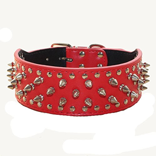 Click here for Haoyueer Faux Leather Spiked Studded Dog Collar Fo... prices