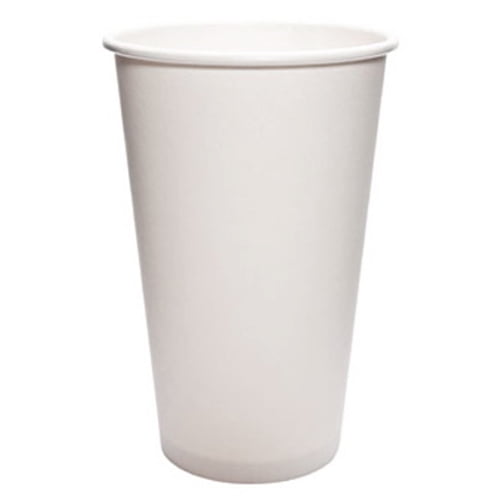Dopaco Tall Paper Hot Cup White 10 oz. | 1000/Case - Walmart.com