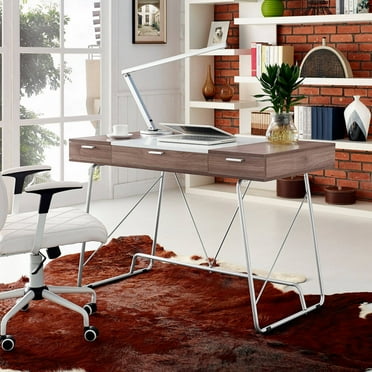 Hamburg Contemporary Virginia Swing Out Desk - Classic Espresso ...