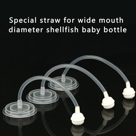 2X Child Bottle Straws Wide-Mouth Replacement Wide Neck Caliber ...