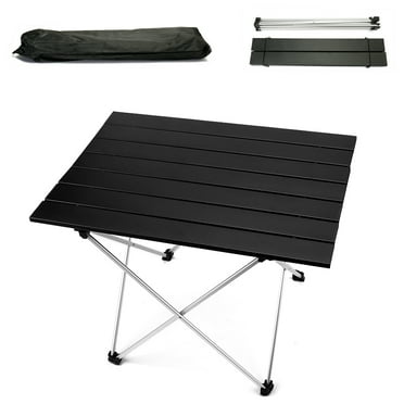 VILLEY Ultralight Metal Folding Camp Table, 24"L x 20"W, Portable and ...