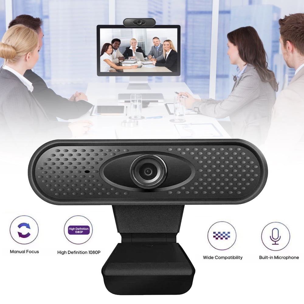 USB Webcam High Definition 1080P Camera Built-in Micropghone with Clip ...