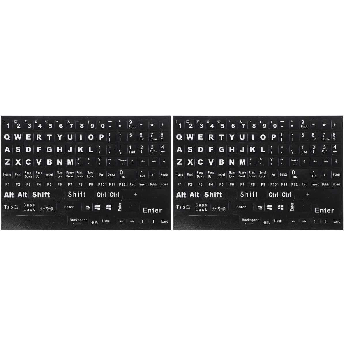 2 Sheets Keyboard Sticker Universal English Letter Keyboard Label ...