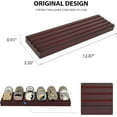 Challenge Coin Display Stand, Solid Wood 4 Rows Military Coin Holder ...