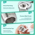 FRKSMD-5PCS 304 Stainless Steel Reducer Hex Bushing, 3/4" NPT Male x 3/ ...